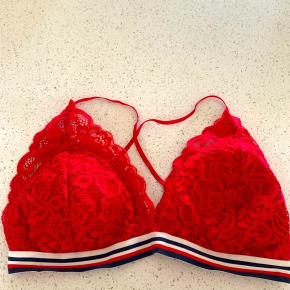 Bozzolo | Intimates & Sleepwear | Bozzolo Lace Red Bra | Poshmark